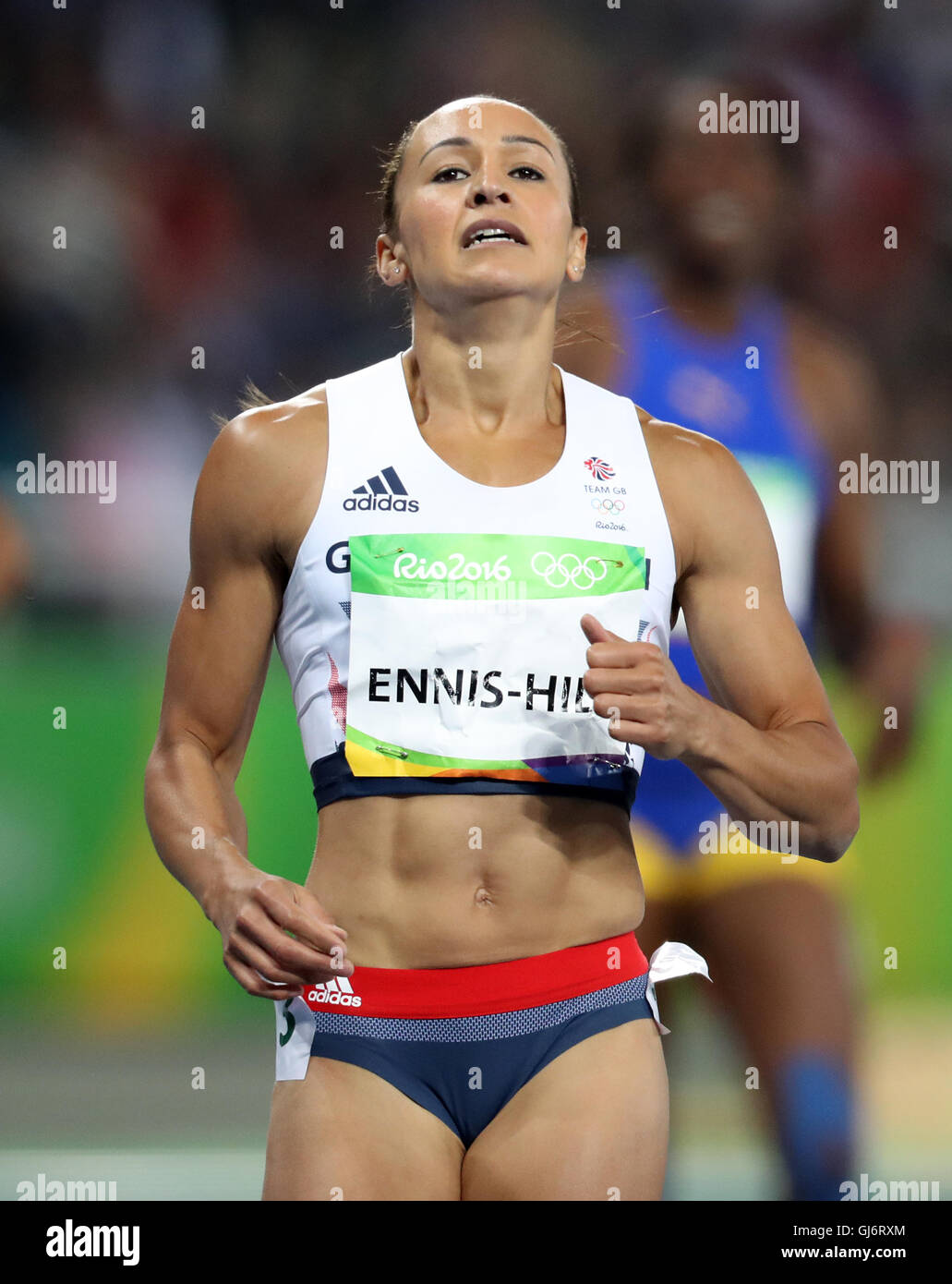 Great Britain's Jessica Ennis-Hill after finishing second in Heat 4 of ...