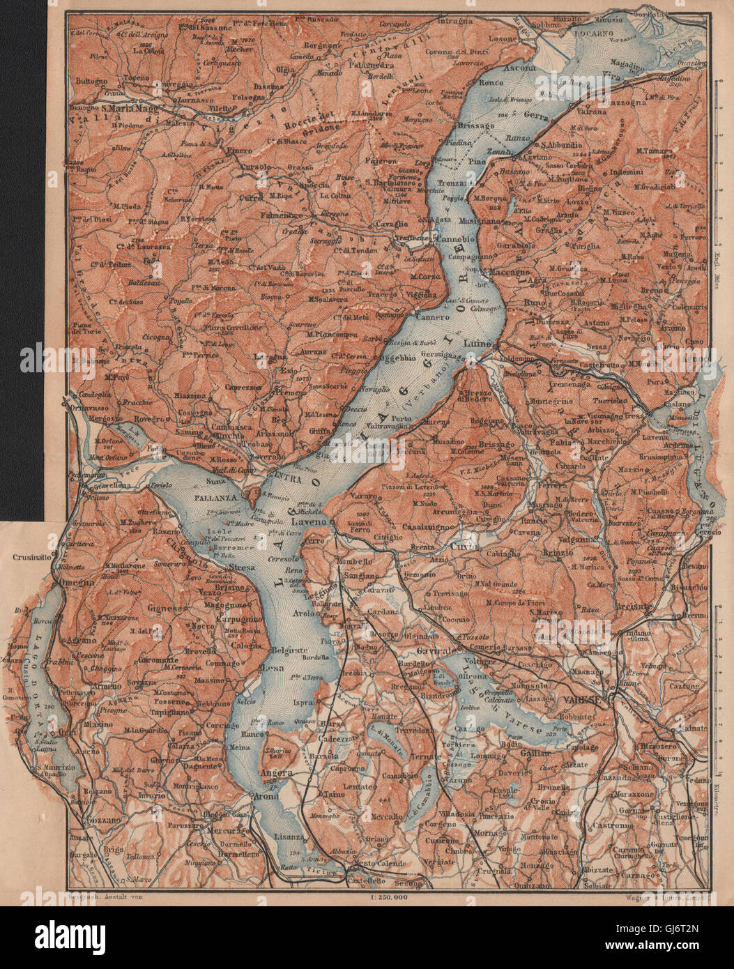 Topo map scale italy hi-res stock photography and images - Alamy