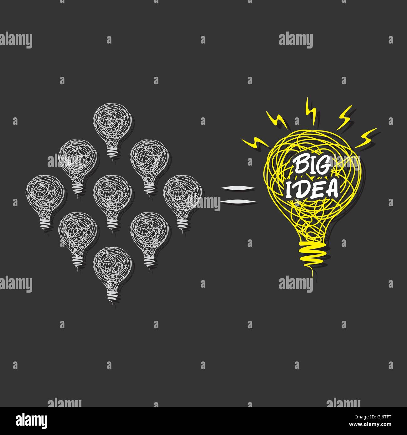 small idea make big idea concept design vector Stock Vector Image & Art ...