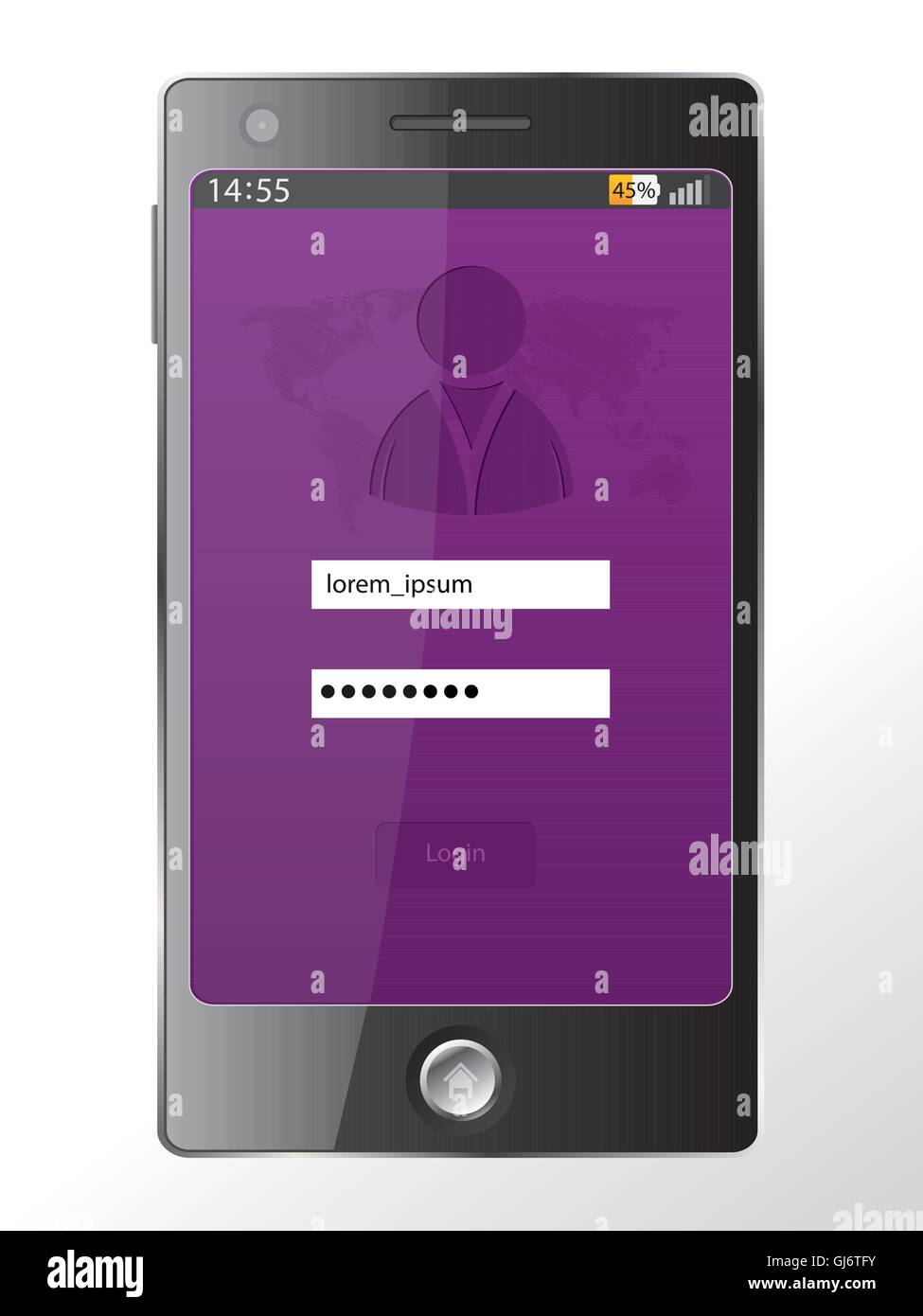 Touchscreen user interface Stock Vector Images - Alamy