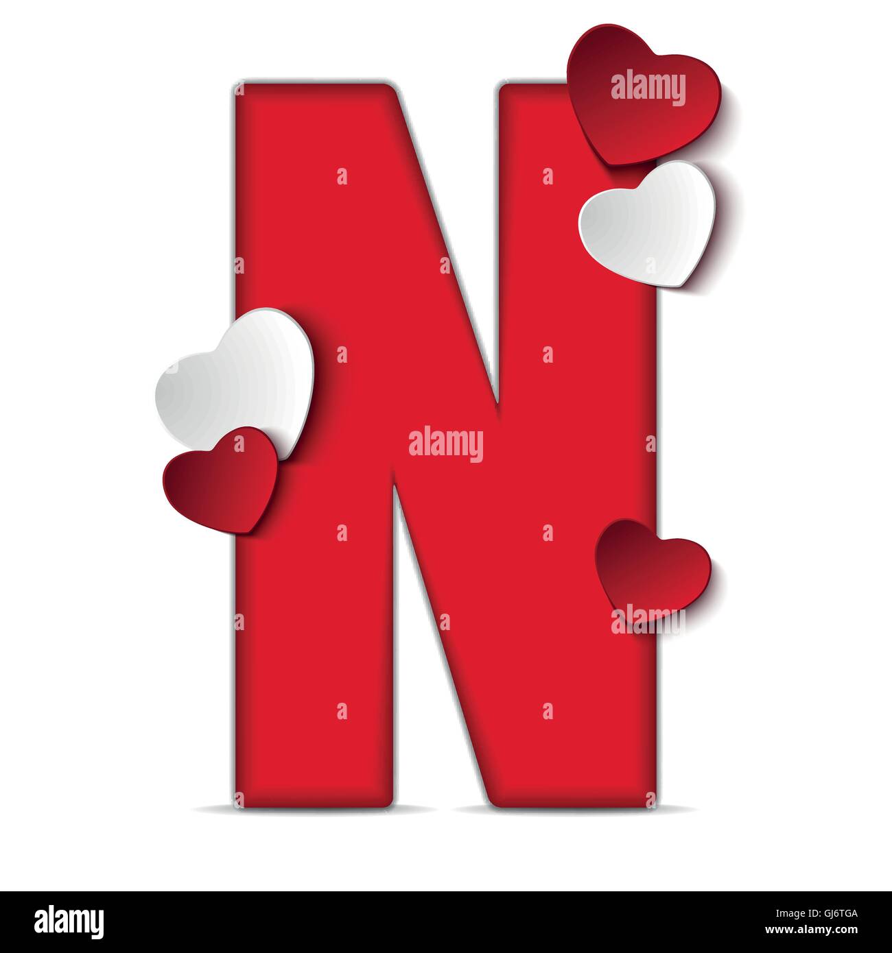 Valentine alphabet Stock Vector Images - Alamy
