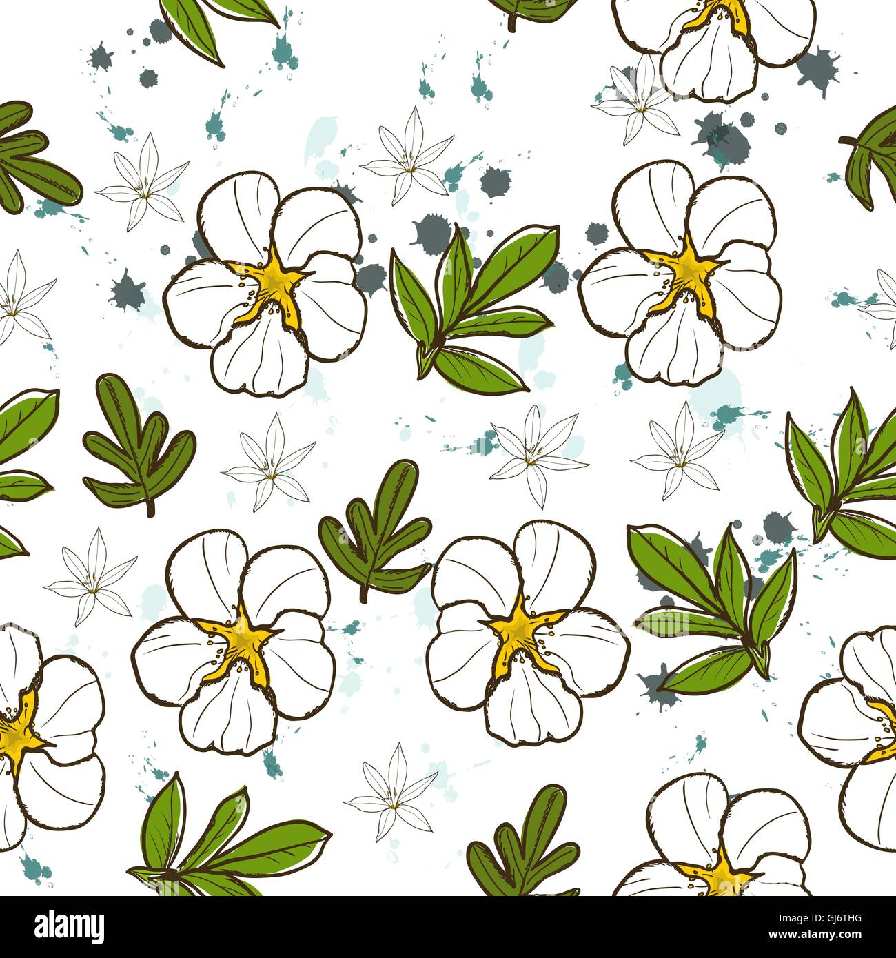 White flower texture Stock Vector Images - Alamy