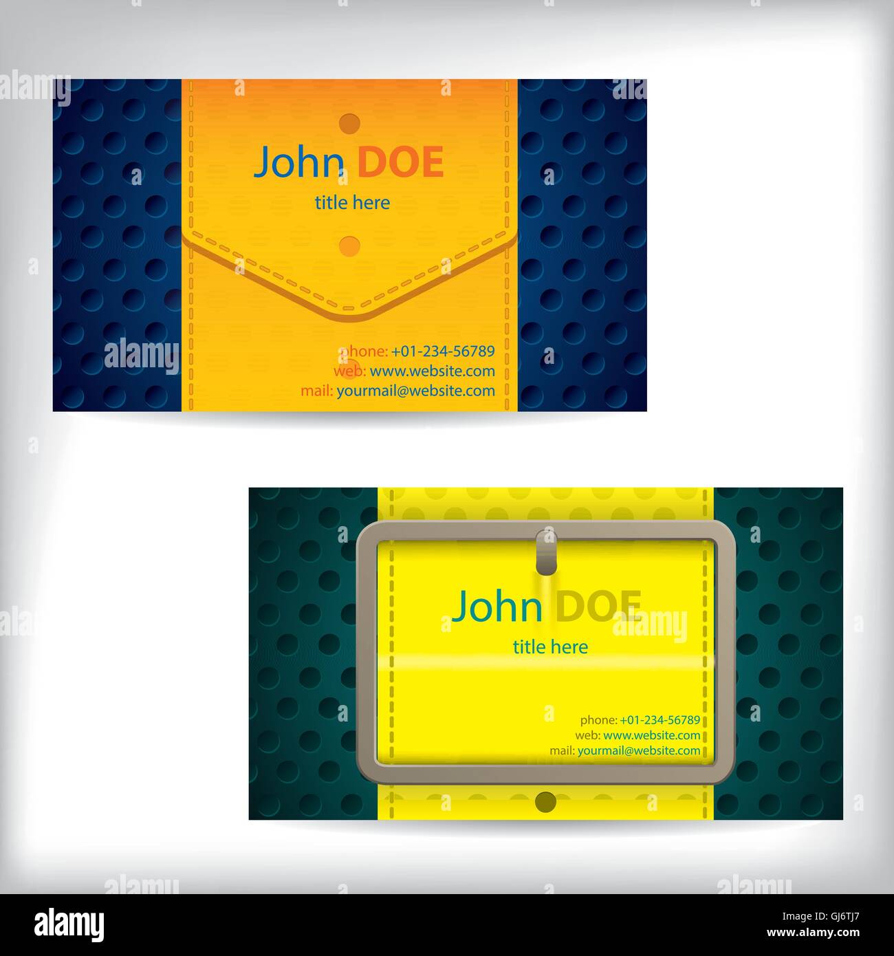 Business card design color hi-res stock photography and images - Alamy