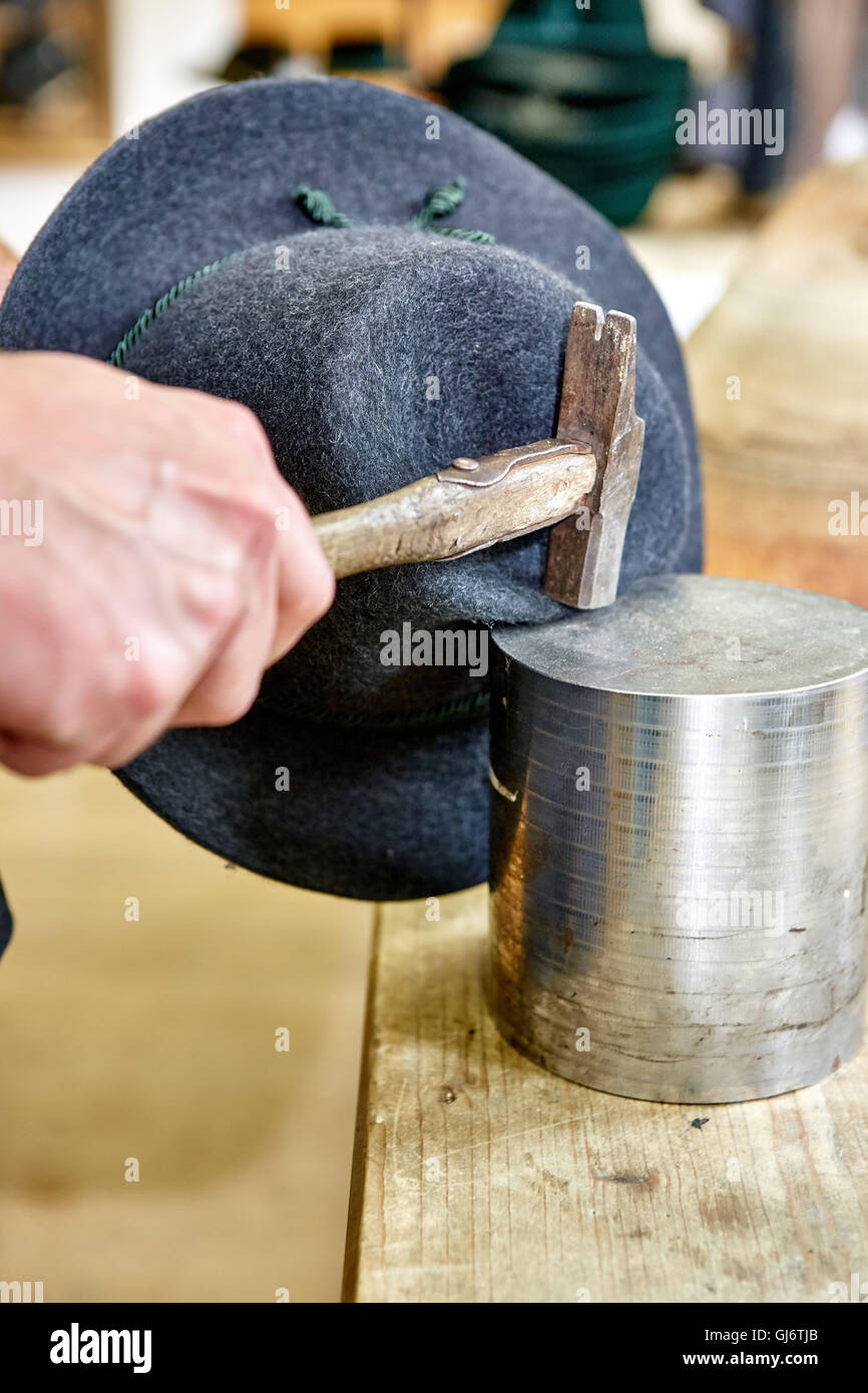 Milliner, craftsman, workshop Stock Photo - Alamy