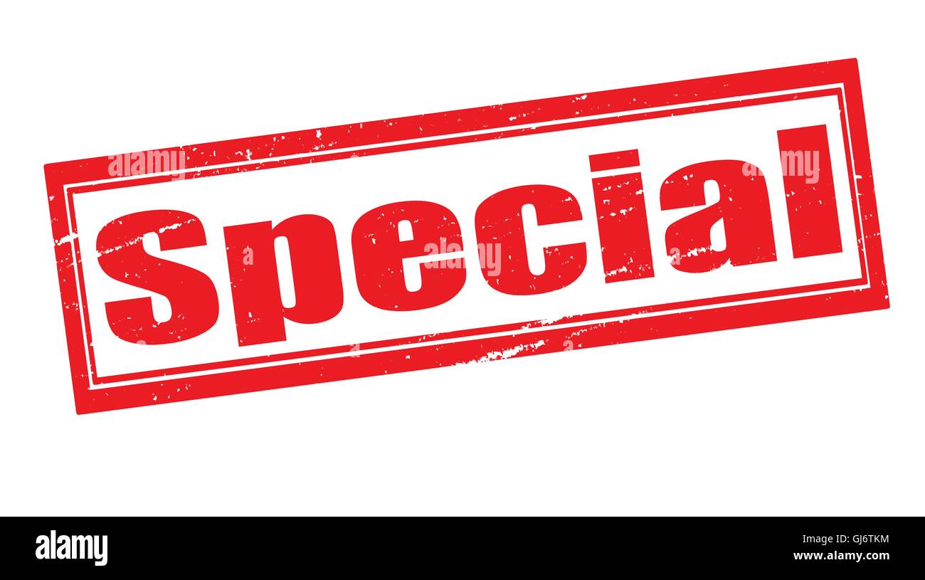 Grunge red special word Cut Out Stock Images & Pictures - Alamy