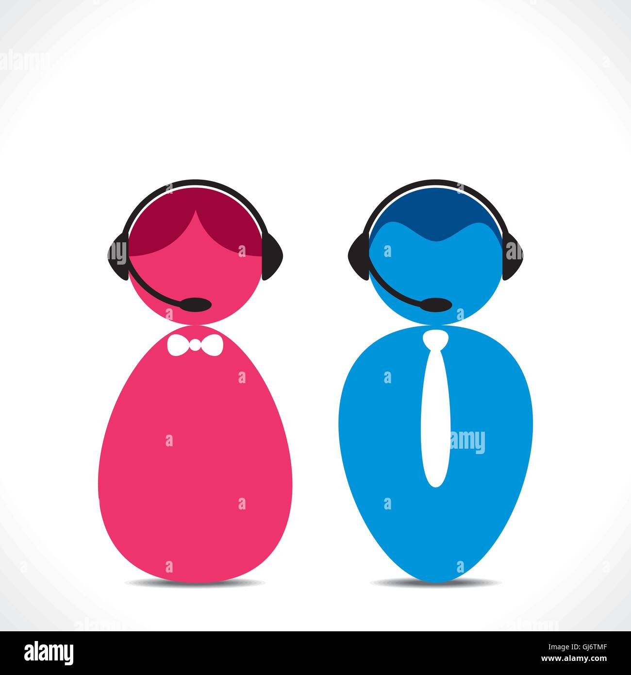 Call center worker Stock Vector Images - Alamy