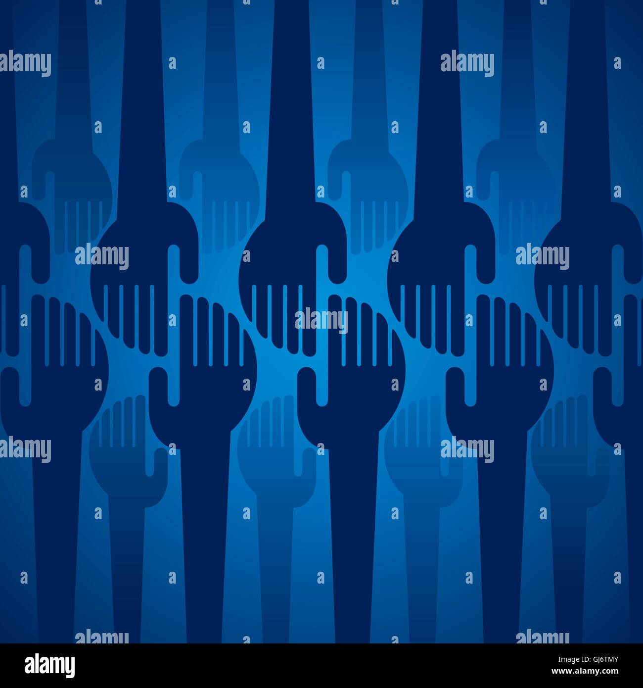 blue hand background concept Stock Vector Image & Art - Alamy