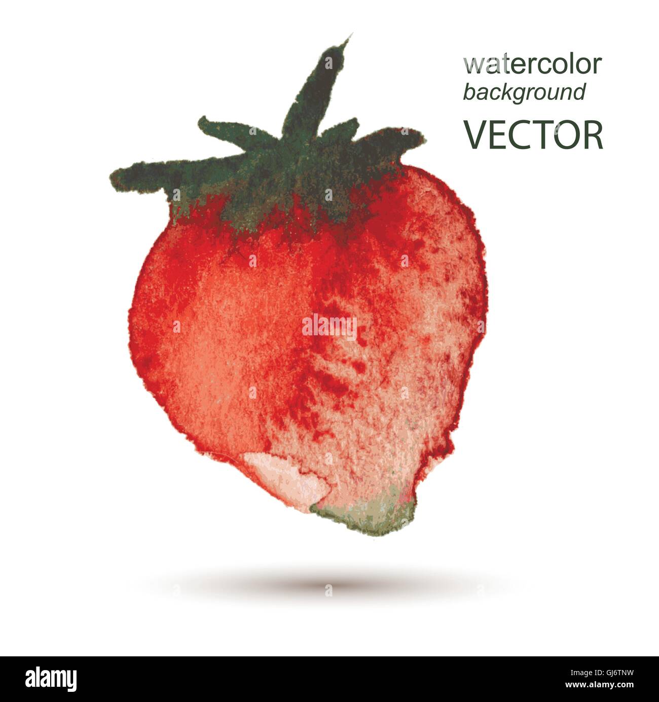 strawberry watercolor hand painted background Stock Vector Image & Art ...