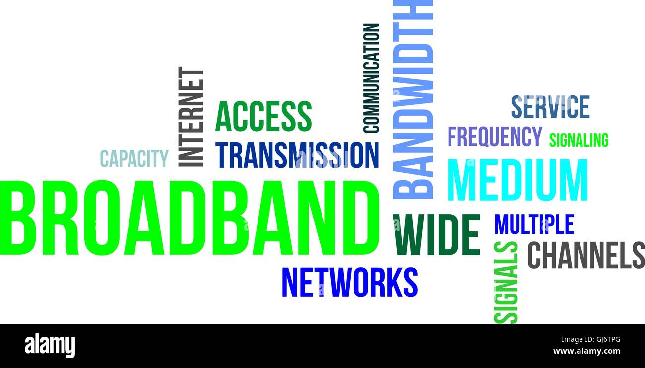 word cloud - broadband Stock Vector Image & Art - Alamy