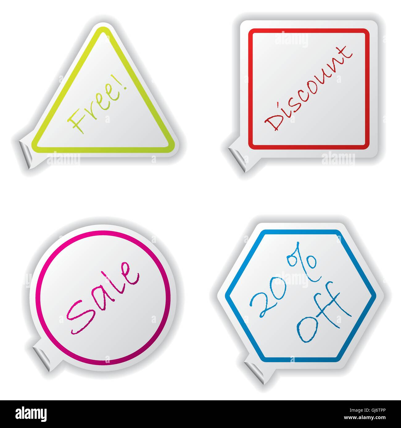 Foil sticker Stock Vector Images - Alamy