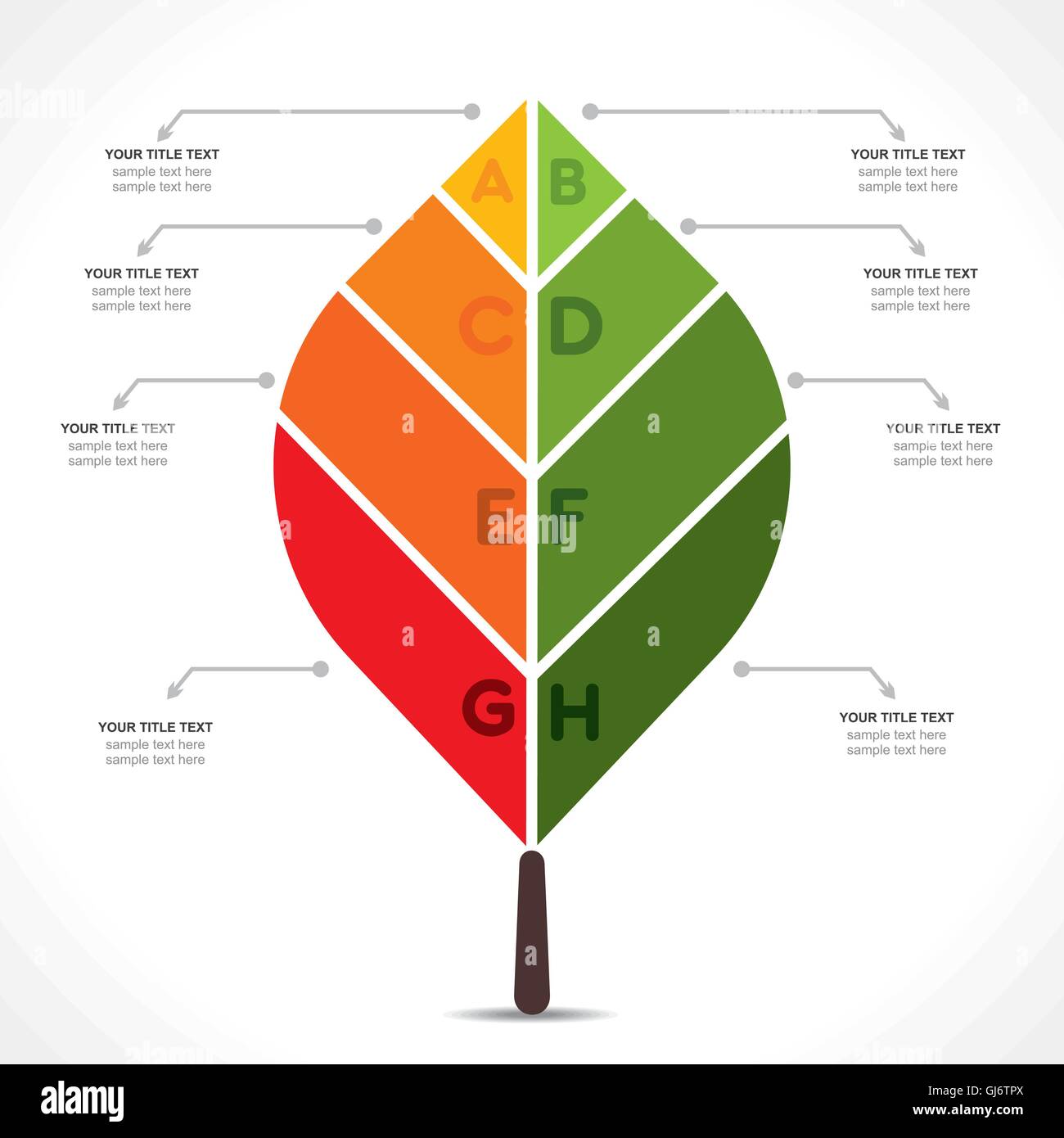 creative leaf info-graphics design concept vector Stock Vector Image ...