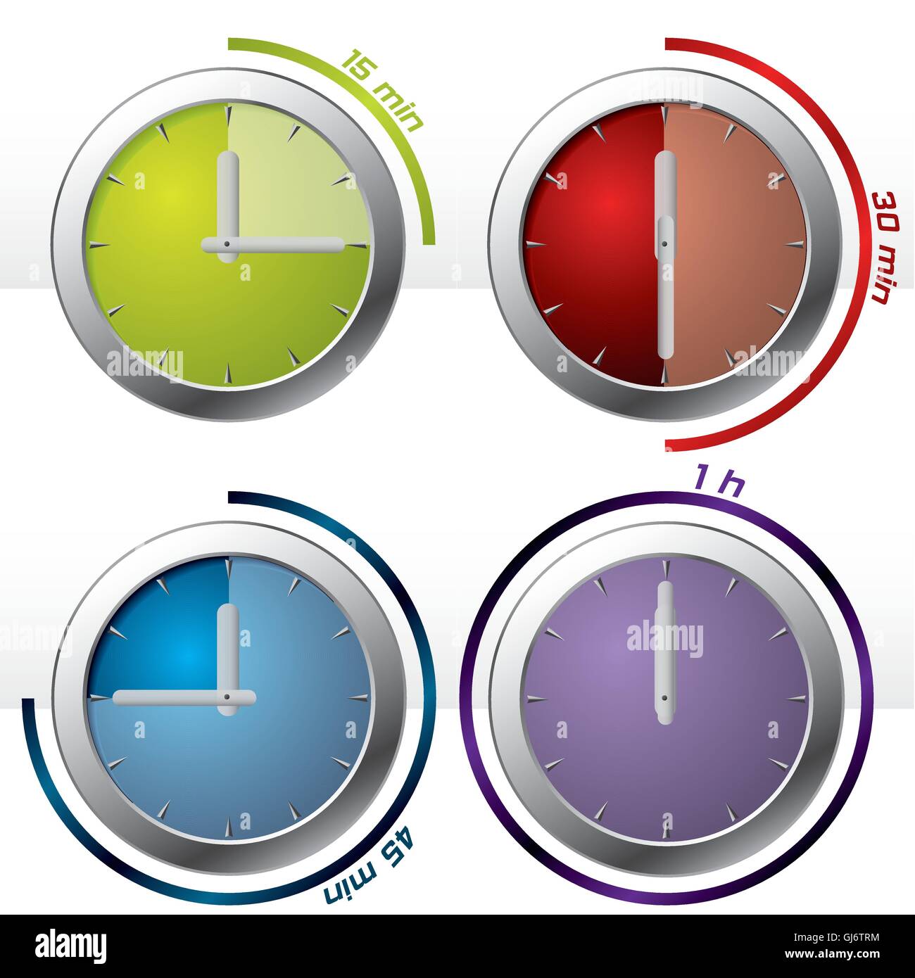 Timer icons Stock Vector Images - Alamy