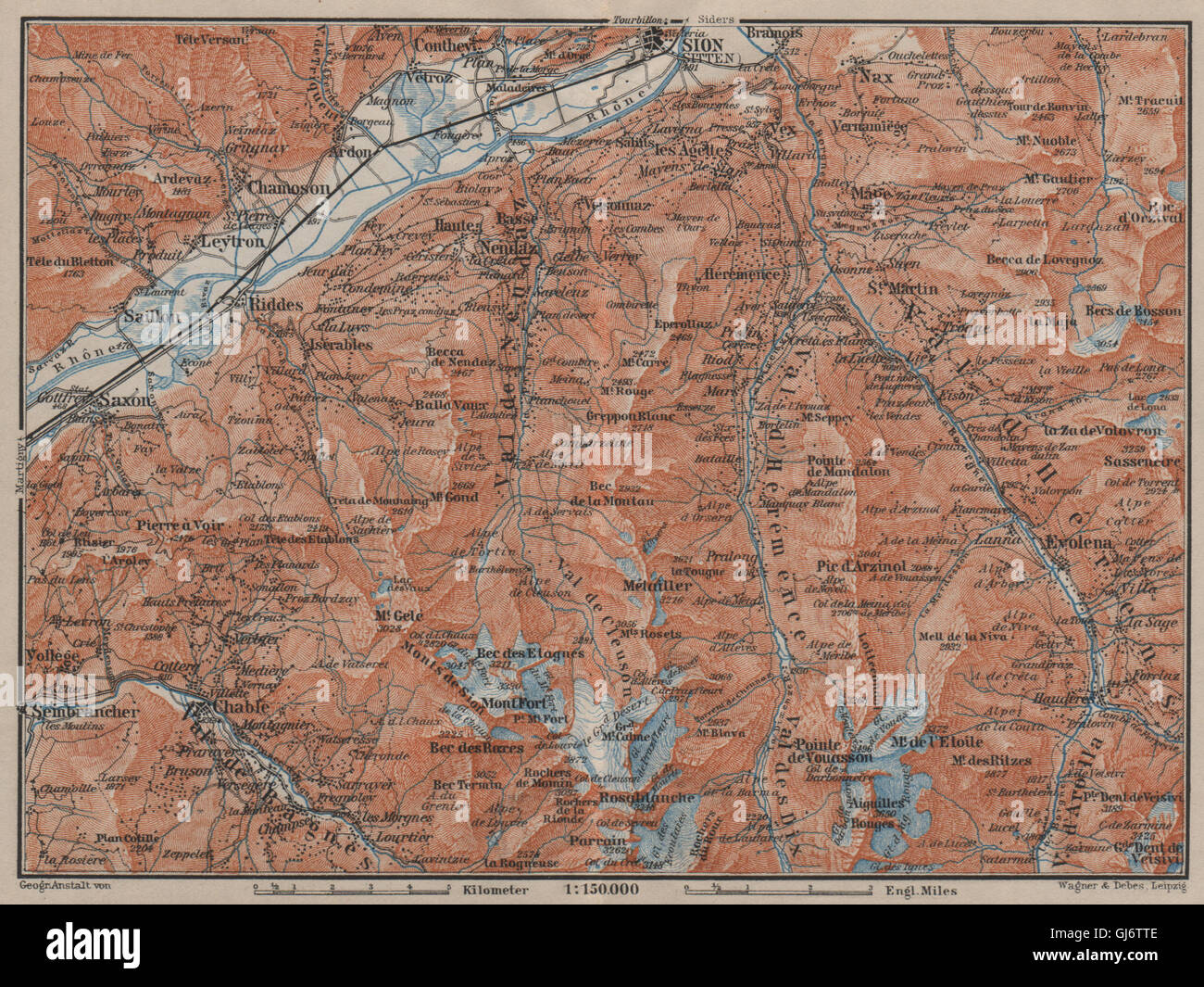 Sion map hi-res stock photography and images - Alamy