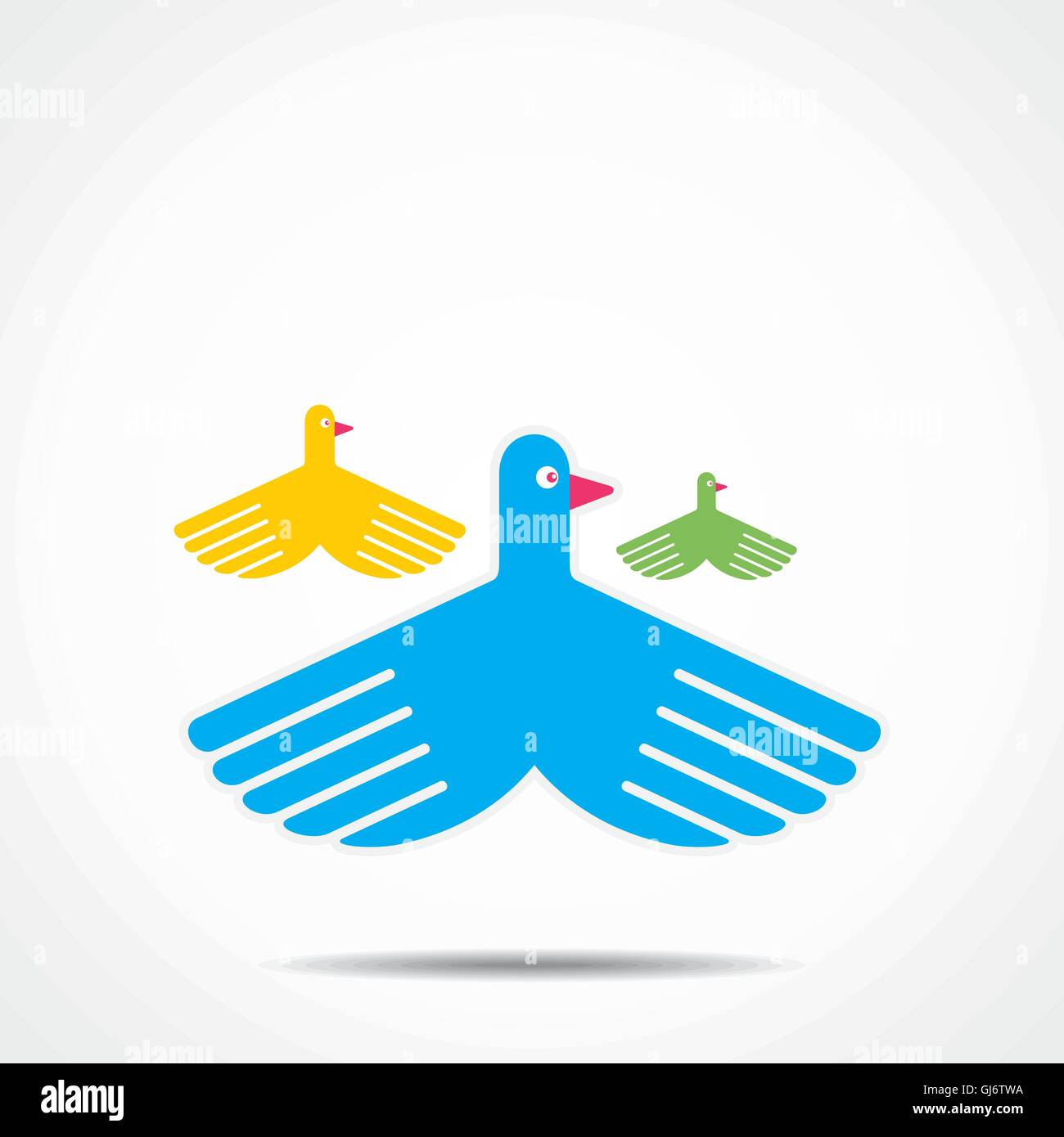 Bird human Stock Vector Images - Alamy