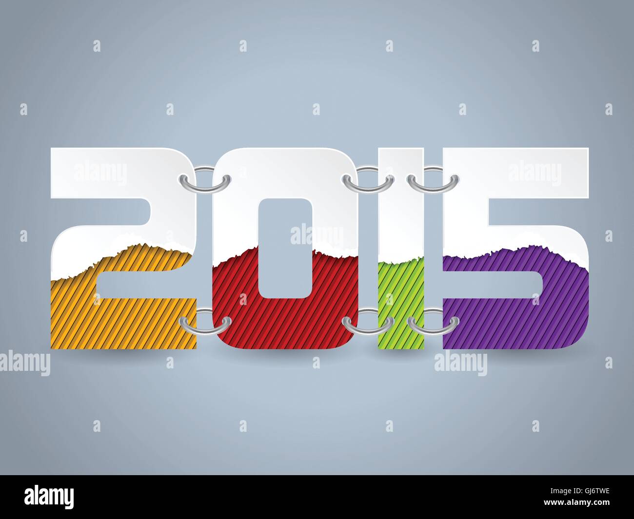 Year 2015 text with ripped white paper Stock Vector Image & Art - Alamy