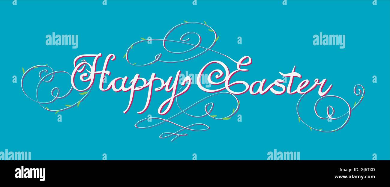 HAPPY EASTER hand lettering Stock Vector Image & Art - Alamy