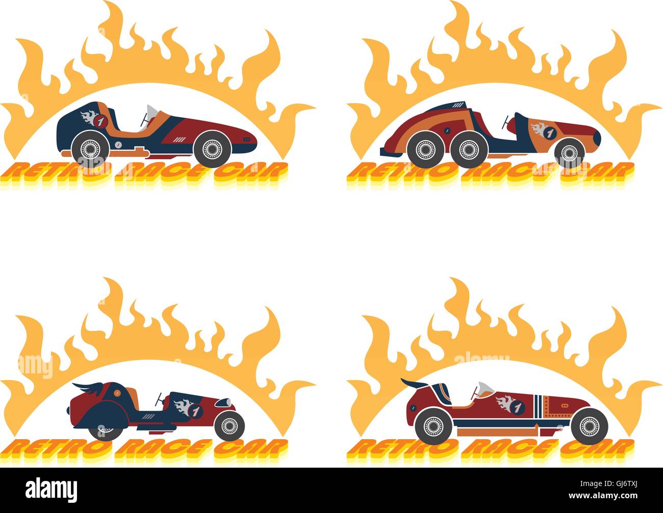 Traditional race car Stock Vector Images - Alamy