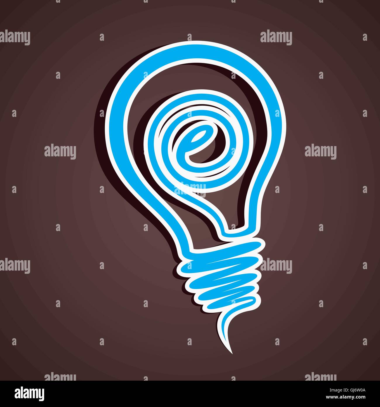 internet symbol in bulb vector Stock Vector Image & Art - Alamy