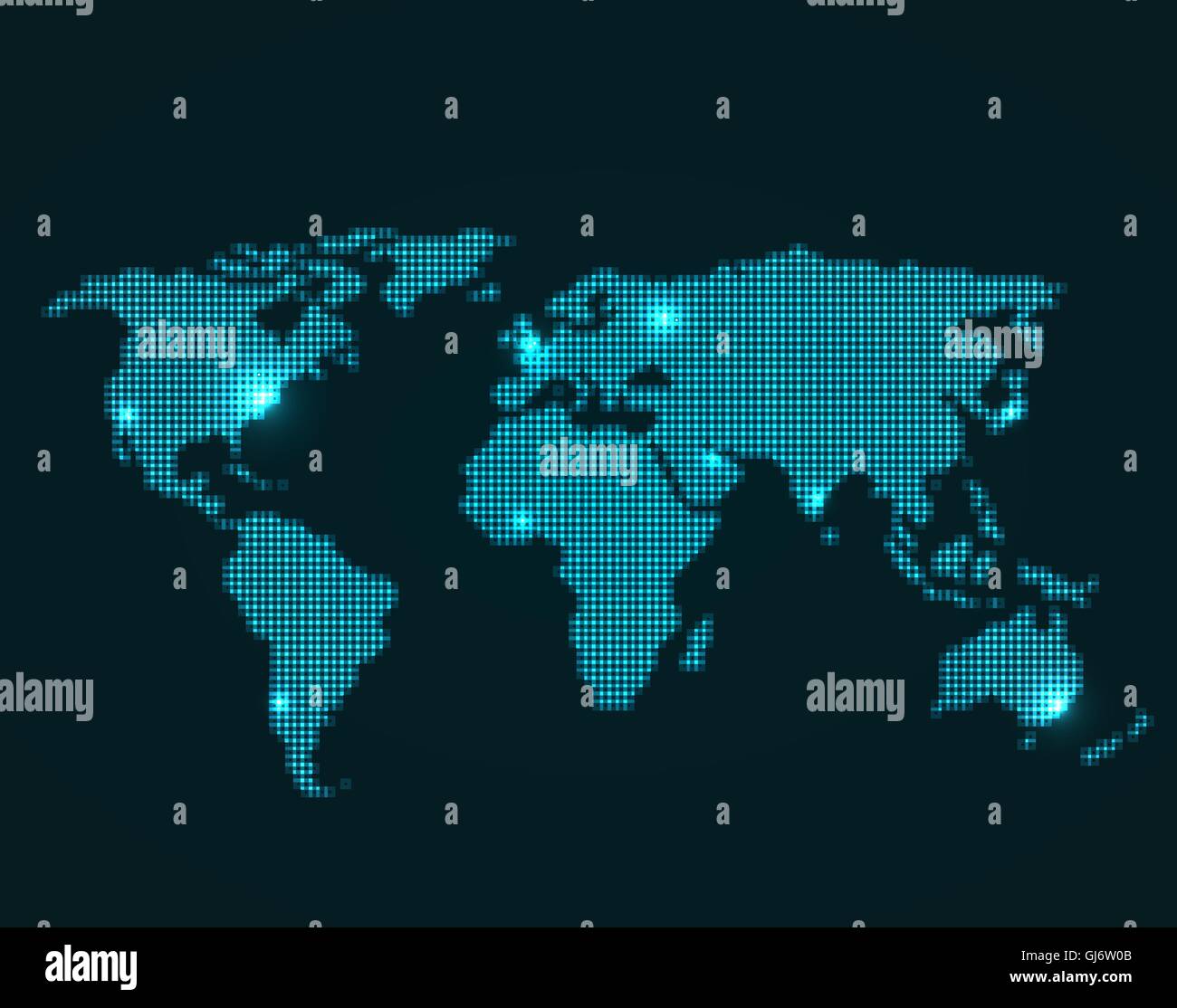World Map Stock Vector Image & Art - Alamy