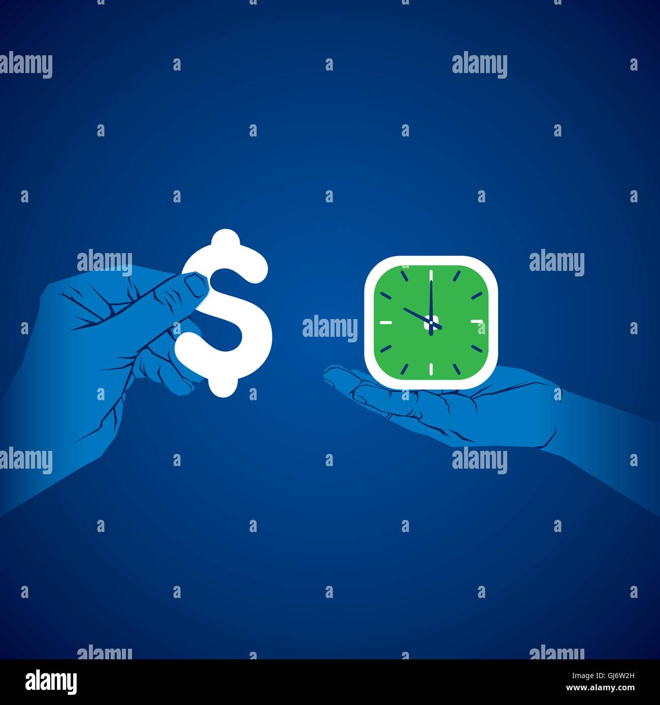 money and time concept vector Stock Vector Image & Art - Alamy