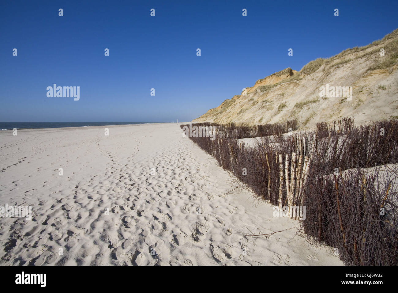 Red cliff near Kampen on Sylt Stock Photo - Alamy
