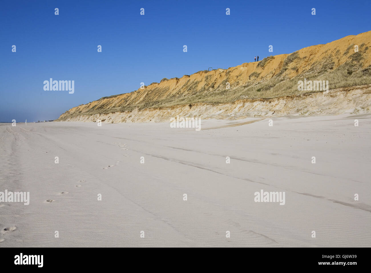 Red cliff near Kampen on Sylt Stock Photo - Alamy