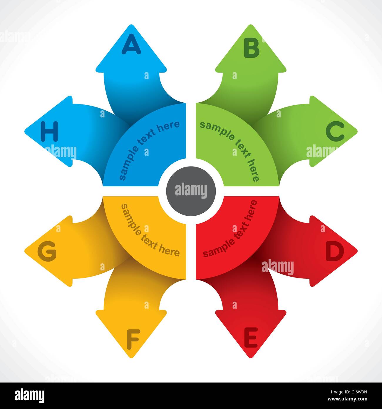 creative colorful arrow info-graphics design concept vector Stock ...