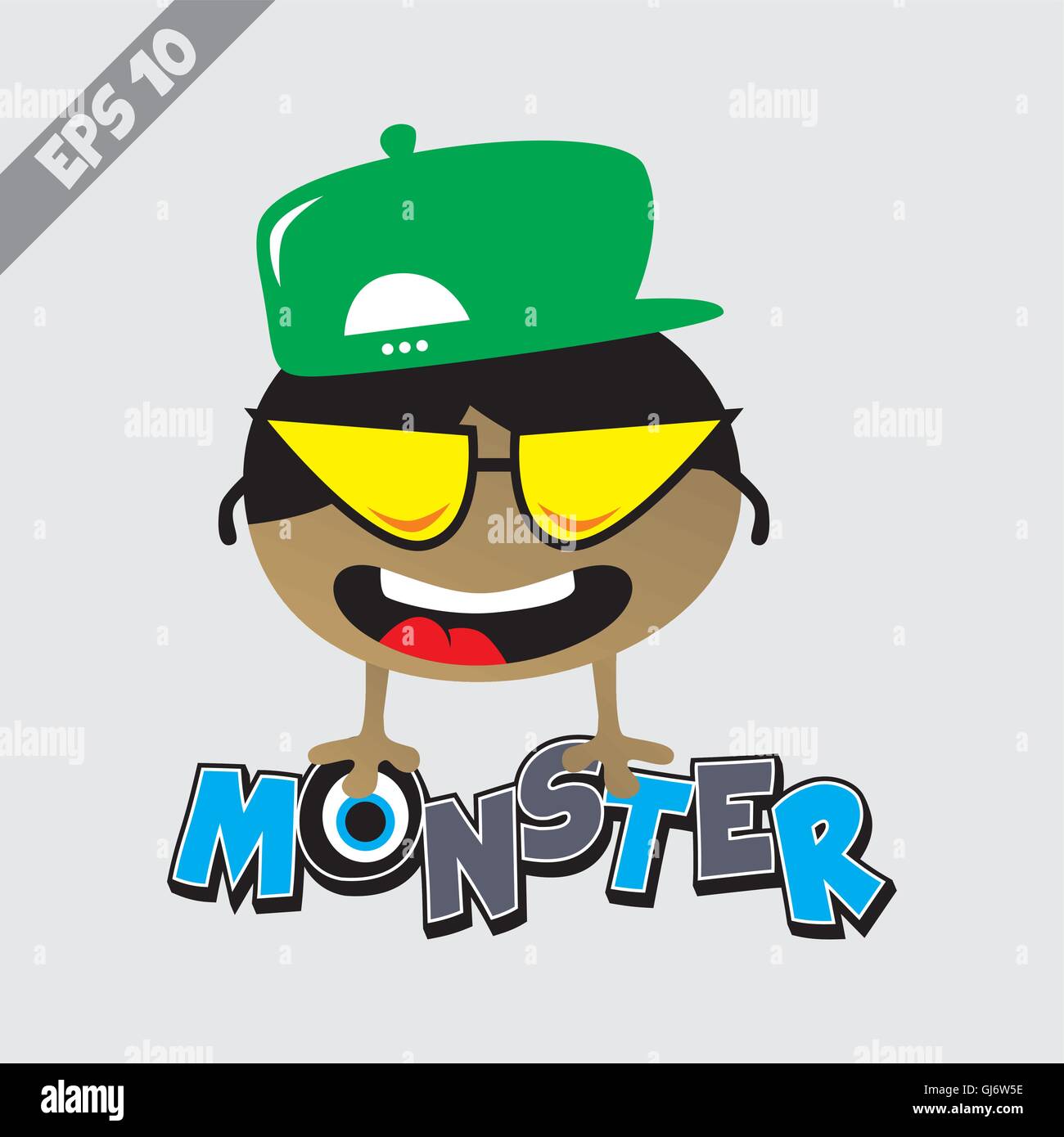 cartoon monster character Stock Vector Image & Art - Alamy