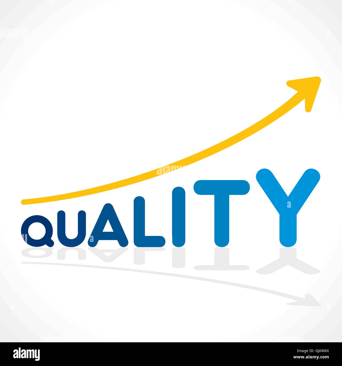 creative quality word growth graph vector Stock Vector Image & Art - Alamy
