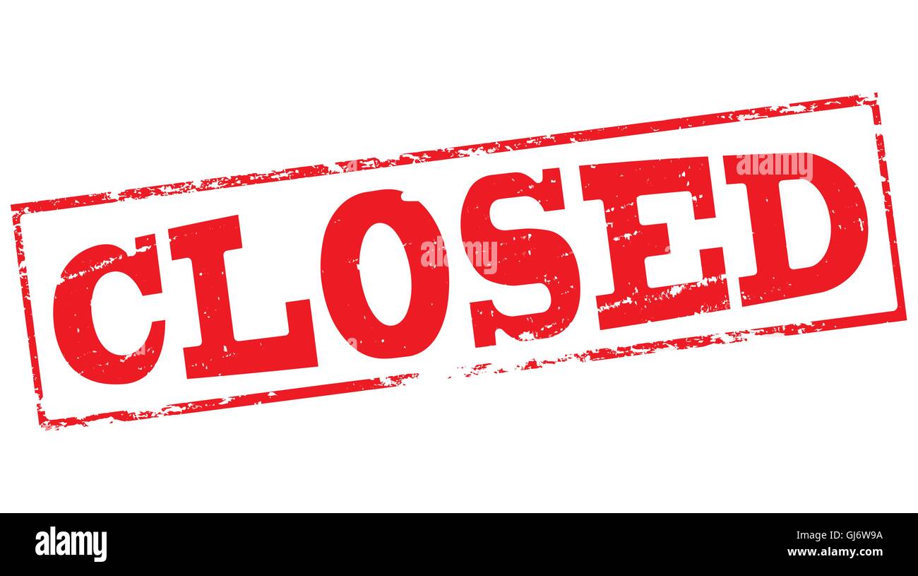 Closed word Stock Vector Images - Alamy