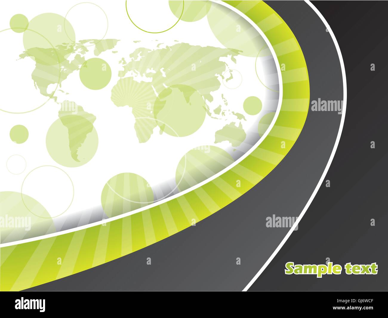 Green brochure design with world map Stock Vector Image & Art - Alamy