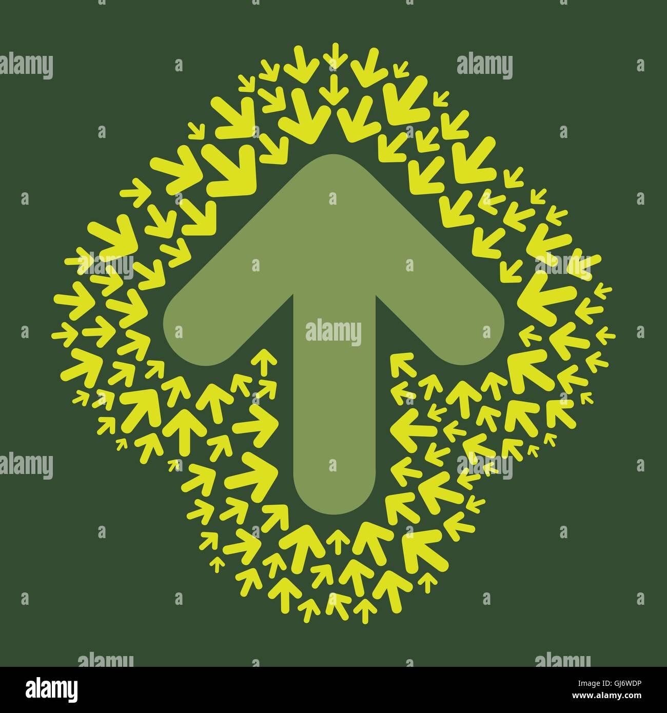 creative cursor around big cursor background vector Stock Vector Image ...