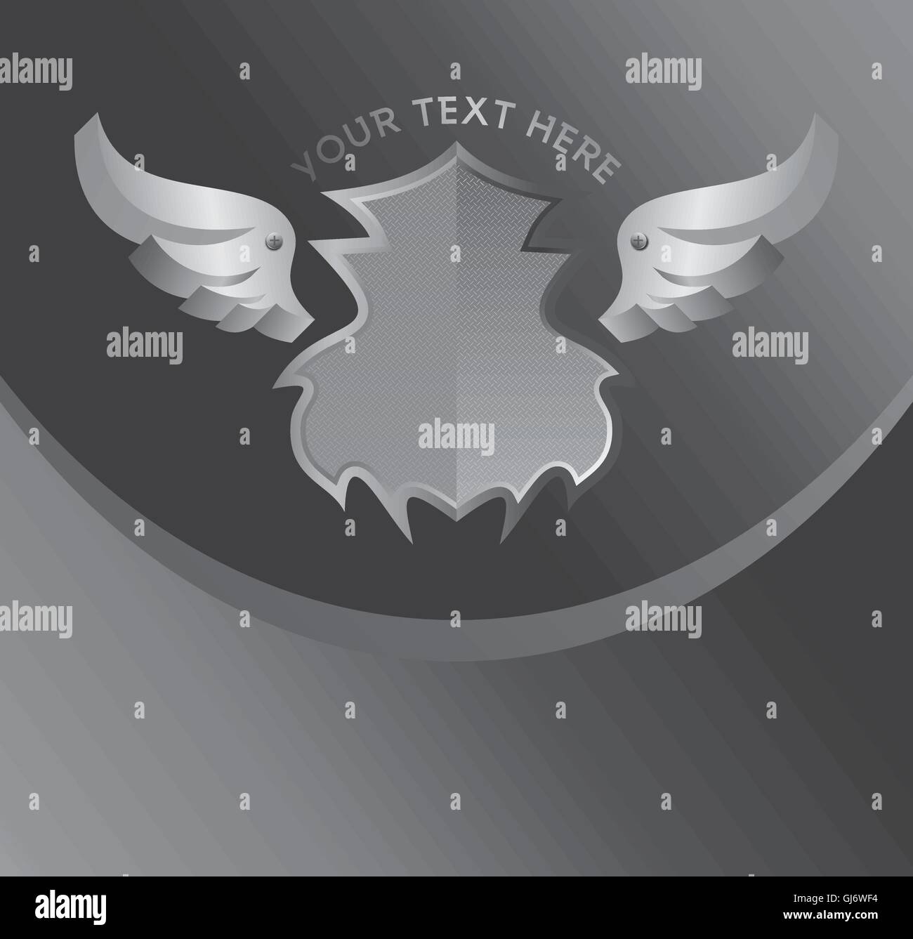 Silver shield wing hi-res stock photography and images - Alamy