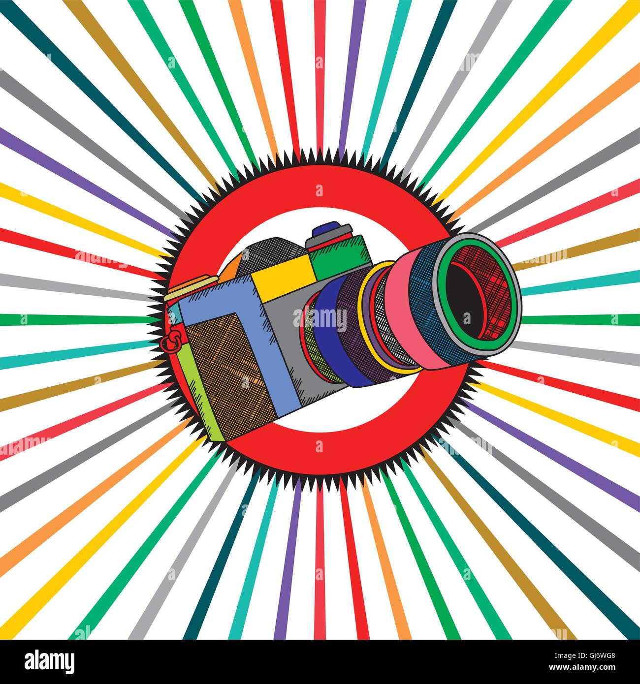 Camera theme Stock Vector Images - Alamy