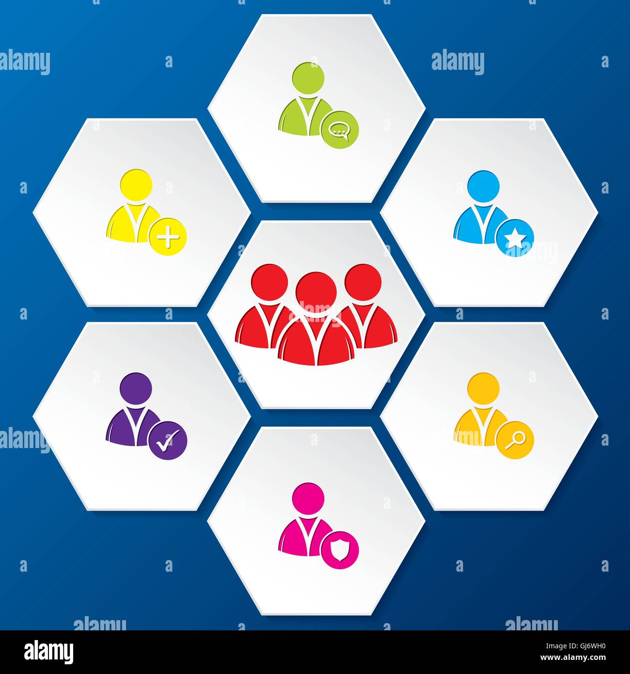 Social network business communication teamwork Stock Vector Images - Alamy