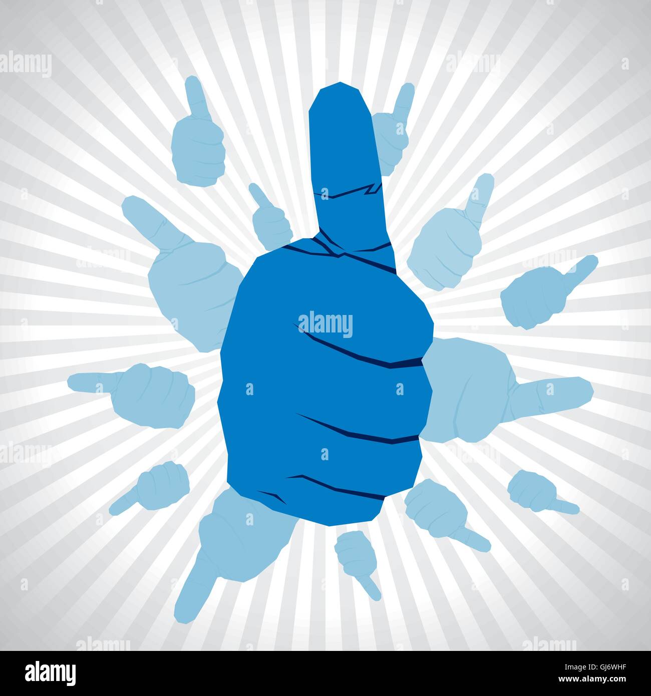 Blue ok sign icon Stock Vector Images - Alamy
