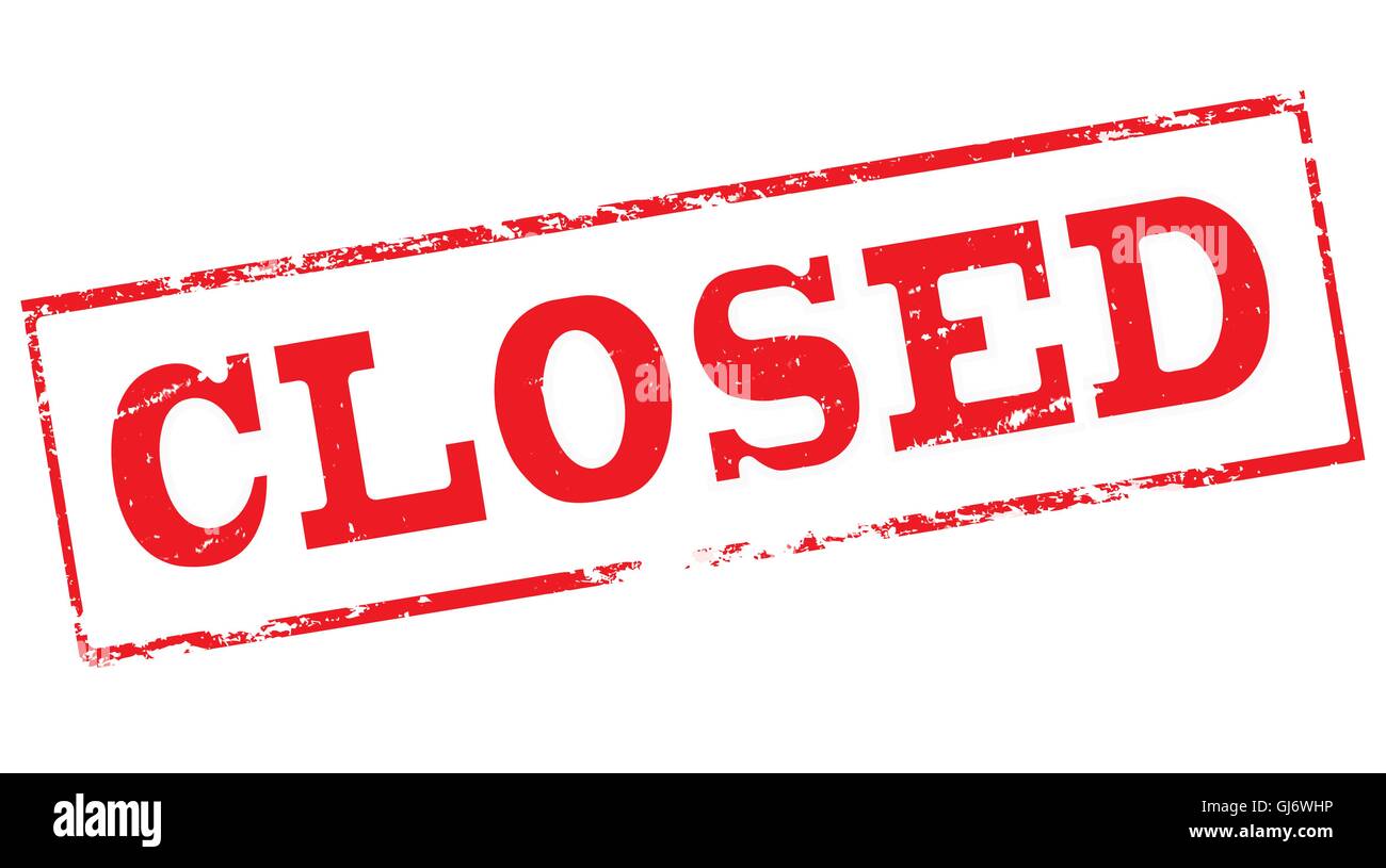 Closed word Stock Vector Images - Alamy