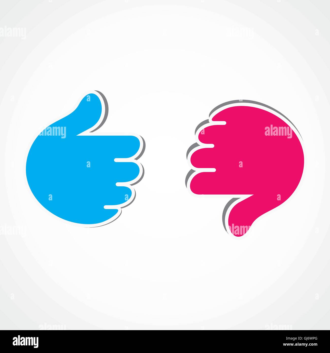 like and unlike hand symbol Stock Vector Image & Art - Alamy