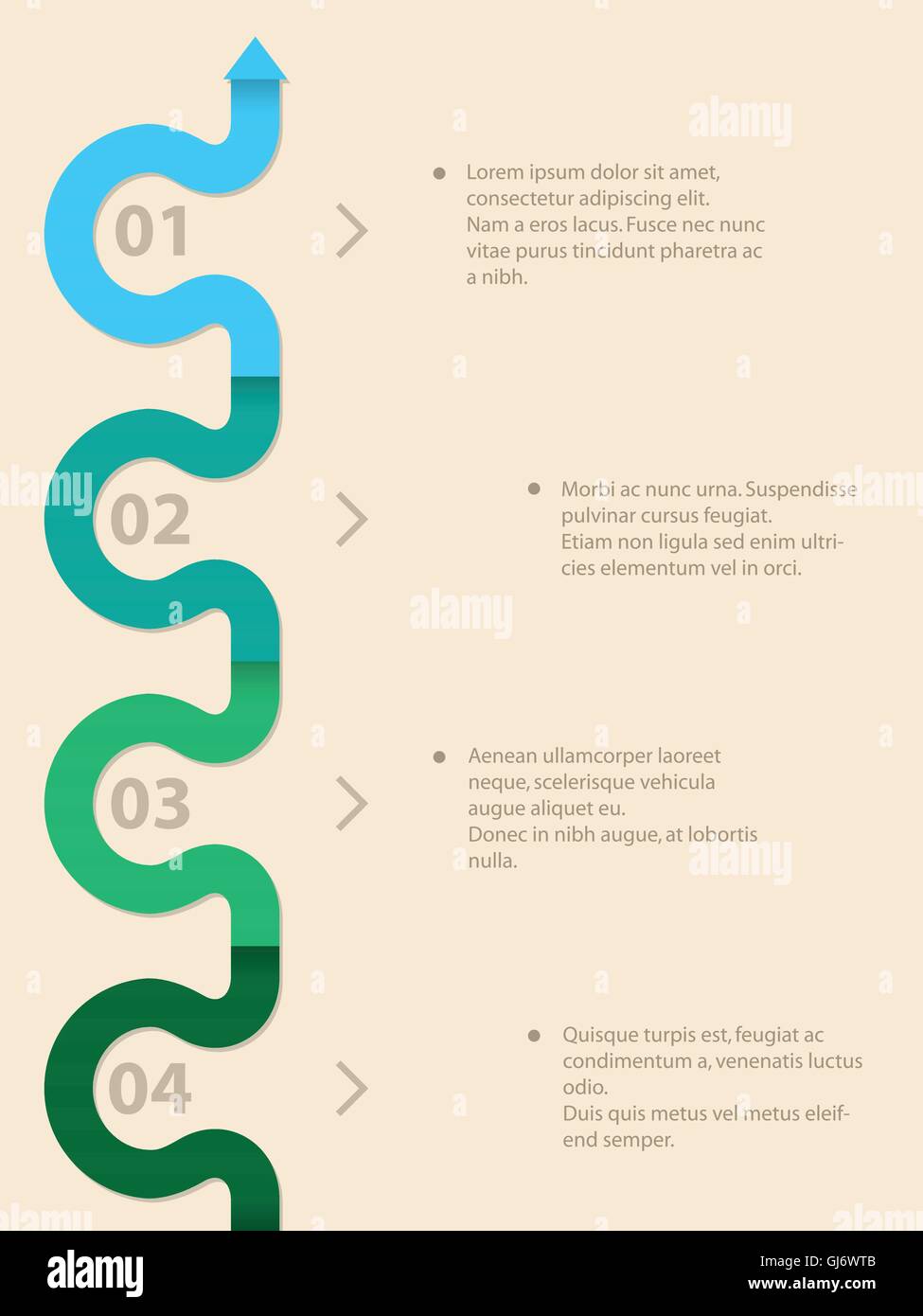 Simplistic infographic design with options and light background Stock ...