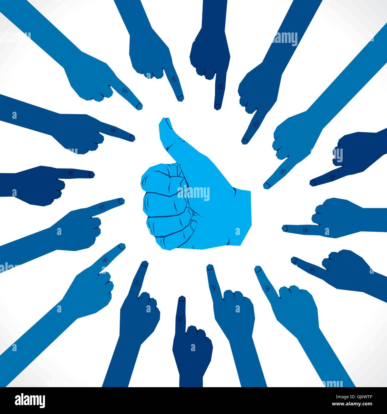 finger pointed on hand like symbol background vector Stock Vector Image ...
