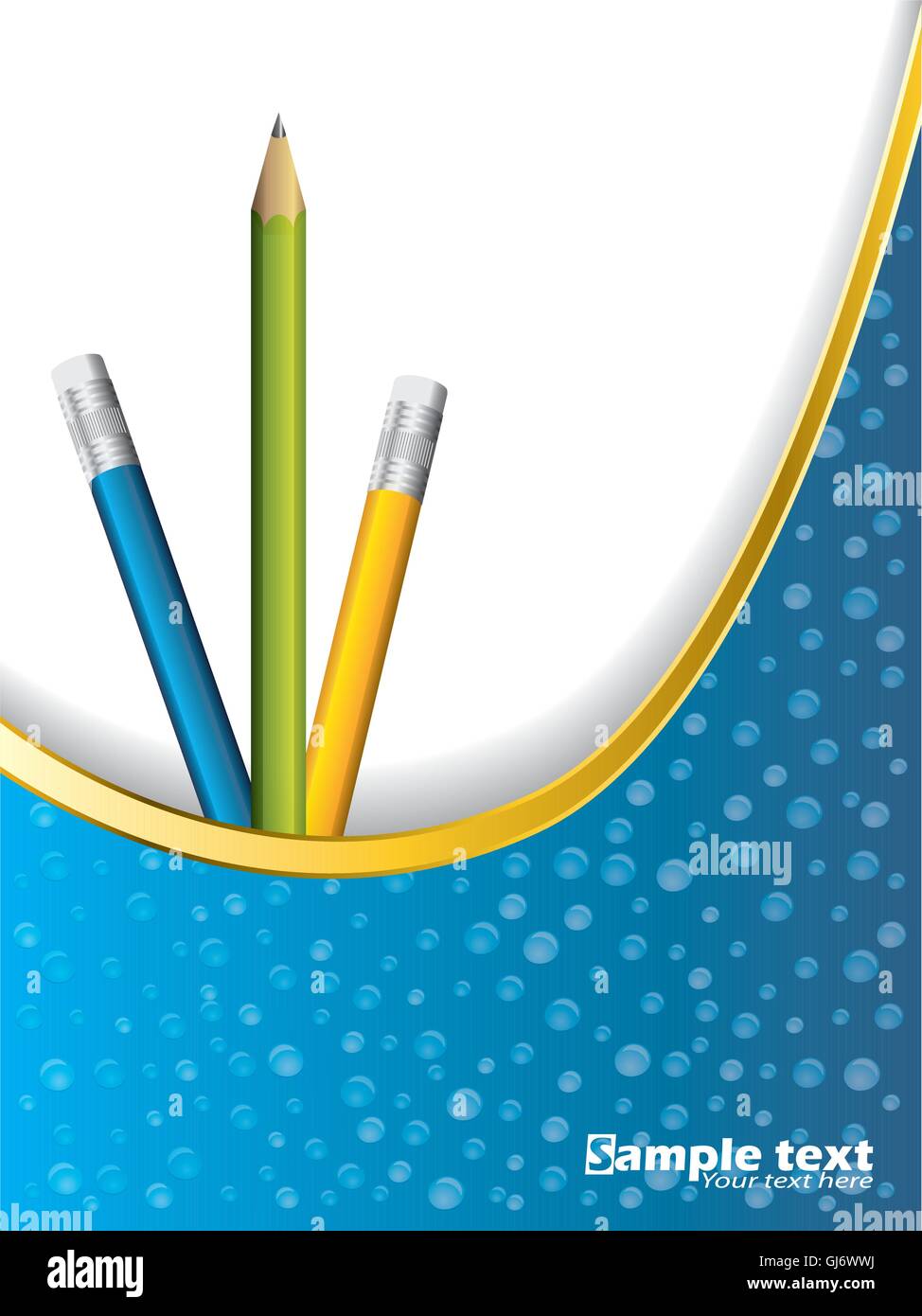 Background design with pencils Stock Vector Image & Art - Alamy