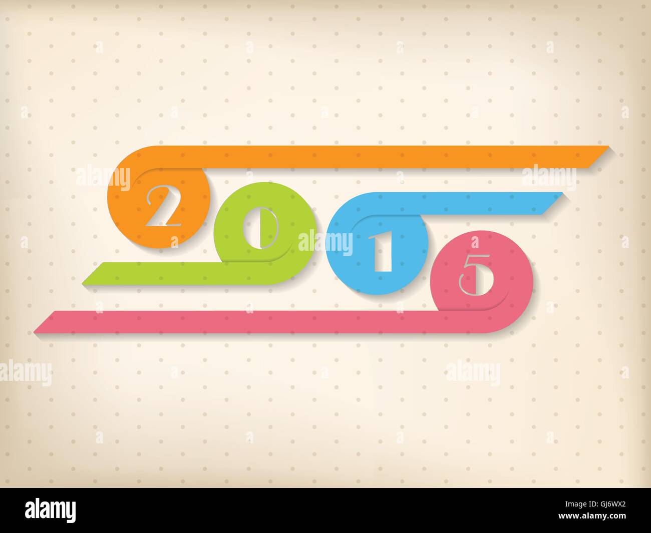 Year 2015 background with colorful ribbons Stock Vector Image & Art - Alamy