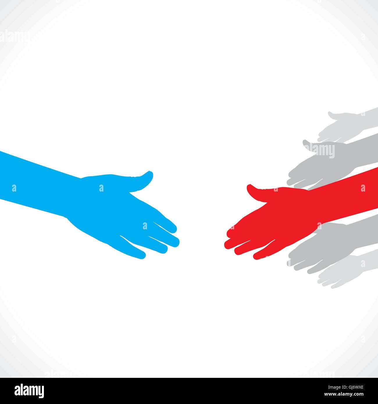 Two people shake hand Stock Vector Images - Alamy