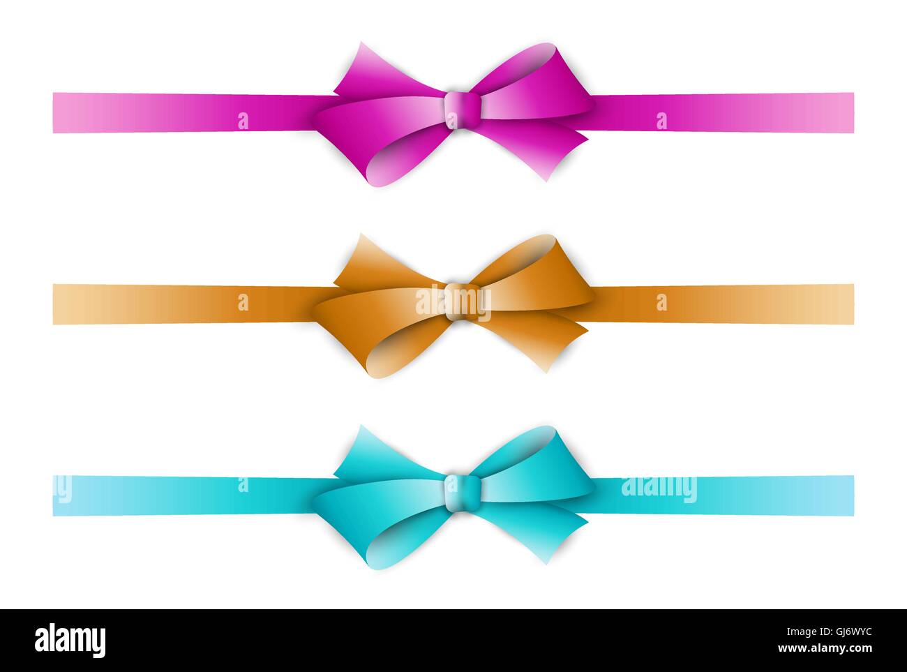 collection of the three ribbons Stock Vector Image & Art - Alamy