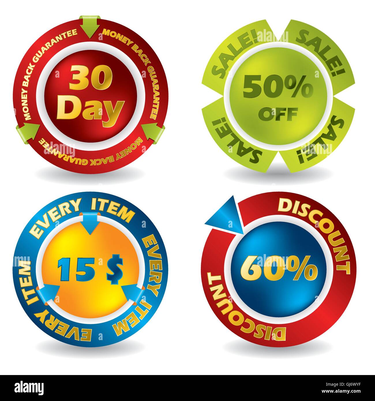 Market price circle Stock Vector Images - Alamy