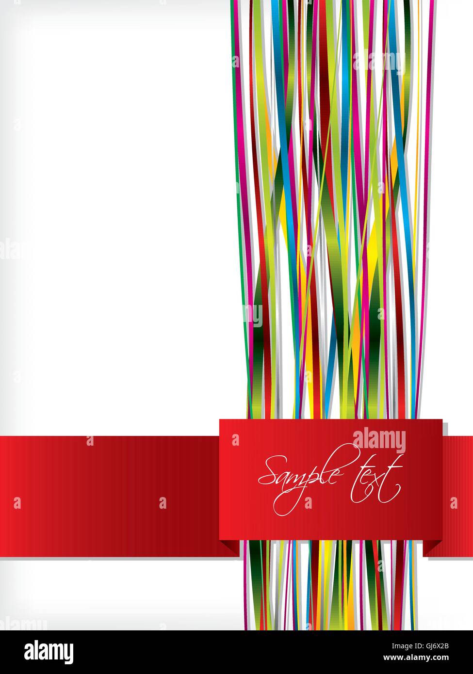 New brochure design with thin ribbons Stock Vector Image & Art - Alamy