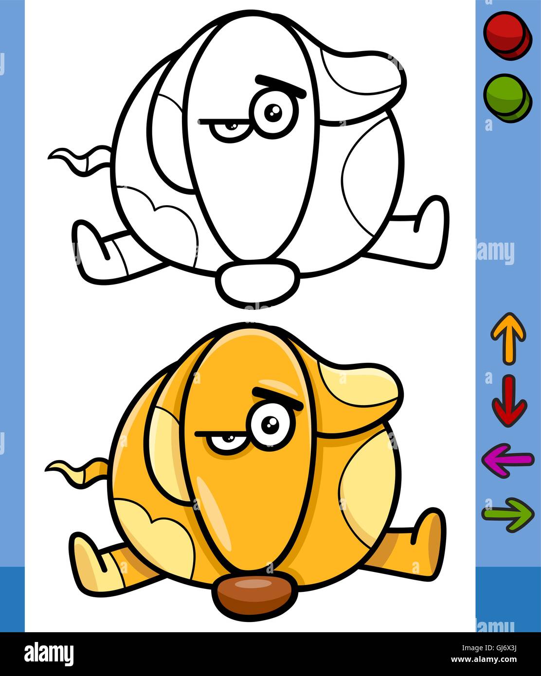 dog game character cartoon illustration Stock Vector Image & Art - Alamy