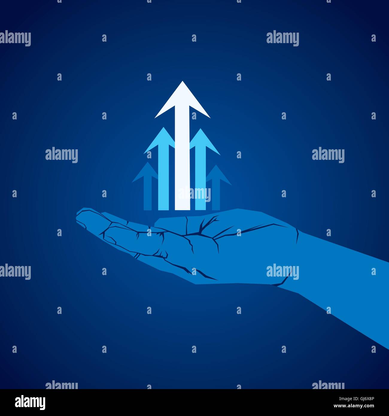 Helping hand 3d man Stock Vector Images - Alamy