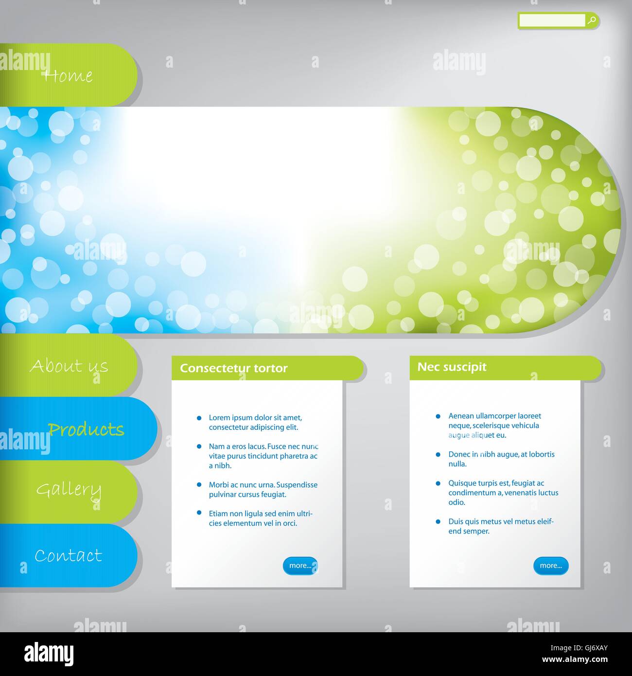 Website template design with product options Stock Vector Image & Art ...