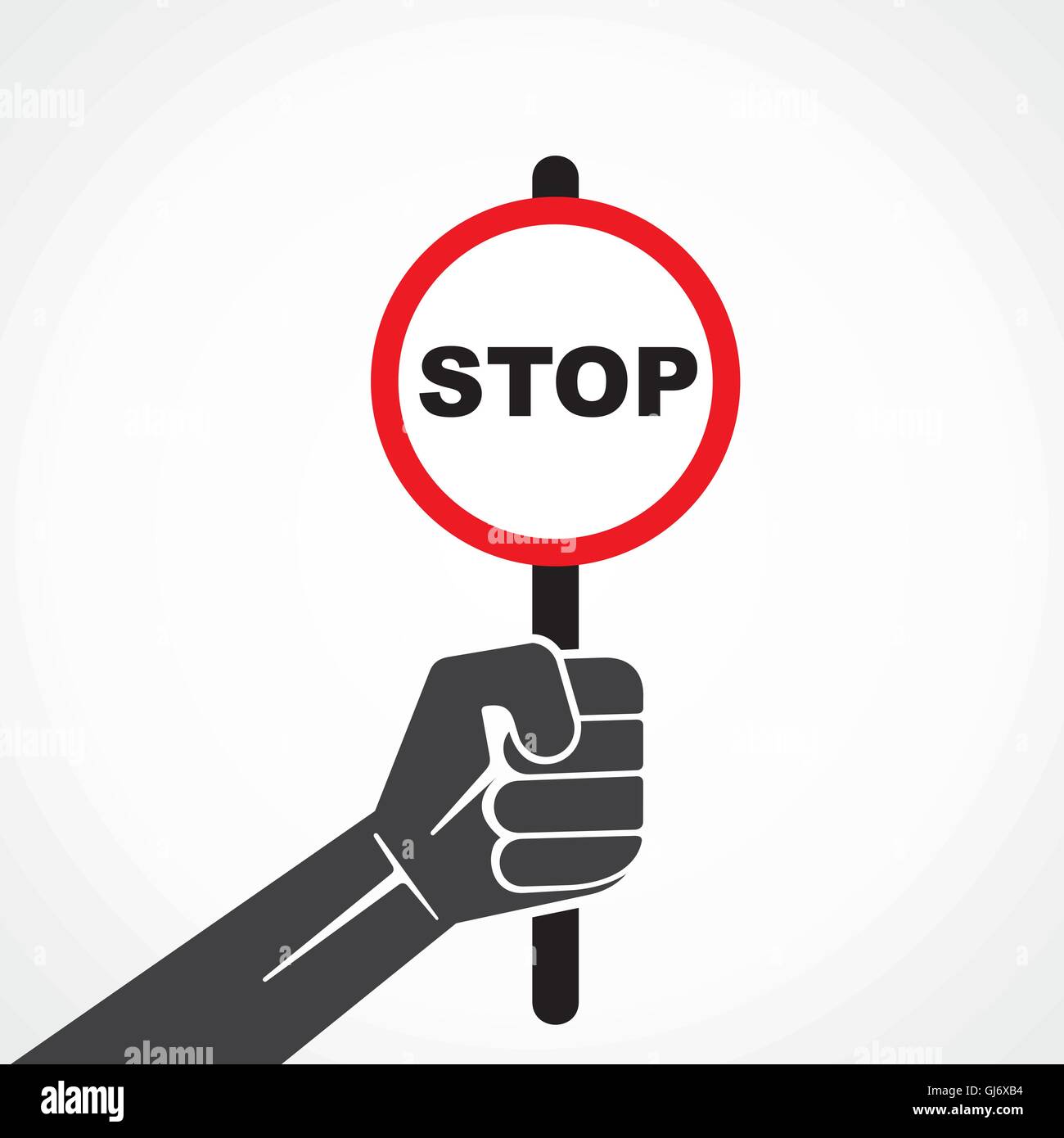 hold stop sign board Stock Vector Image & Art - Alamy